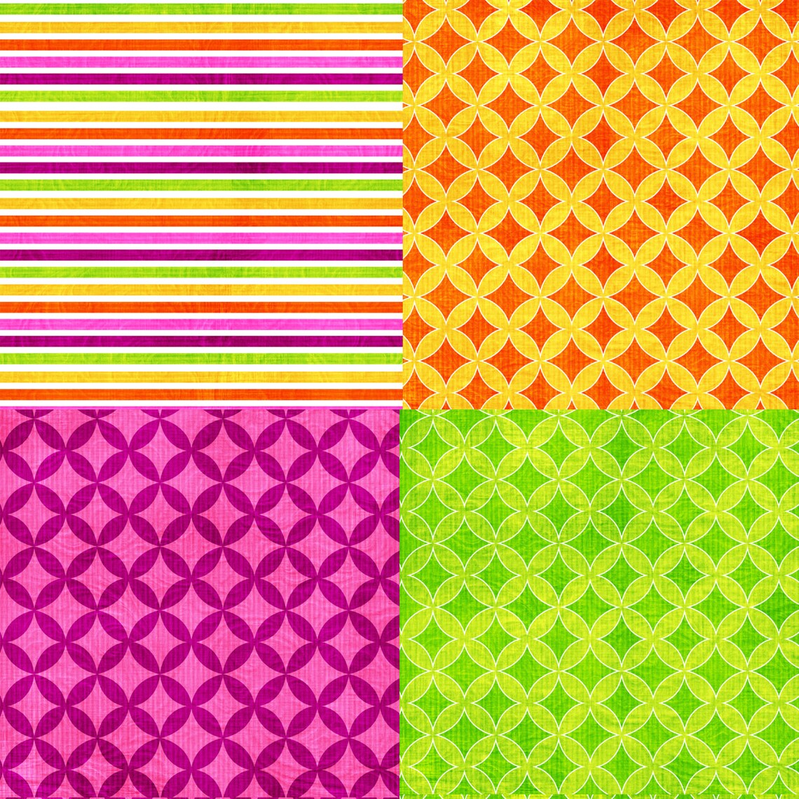 18 Digital Festive Colors Paper Pack Instant Download - Etsy