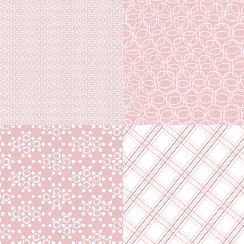Nursery Baby Pink Digital Paper Pack Collection***instant DOWNLOAD ...