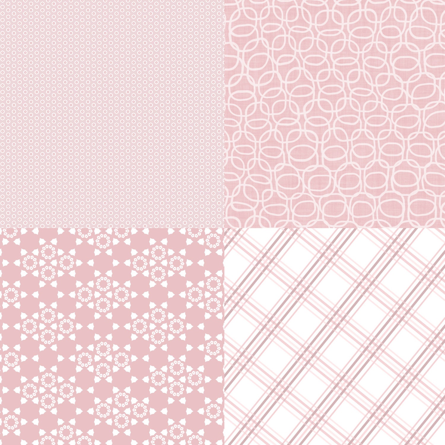Nursery Baby Pink Digital Paper Pack Collectioninstant DOWNLOAD - Etsy
