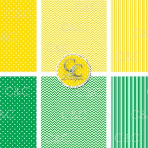 27 True Colors Digital Paper Pack- Dots Stripes Chevron Papers ...