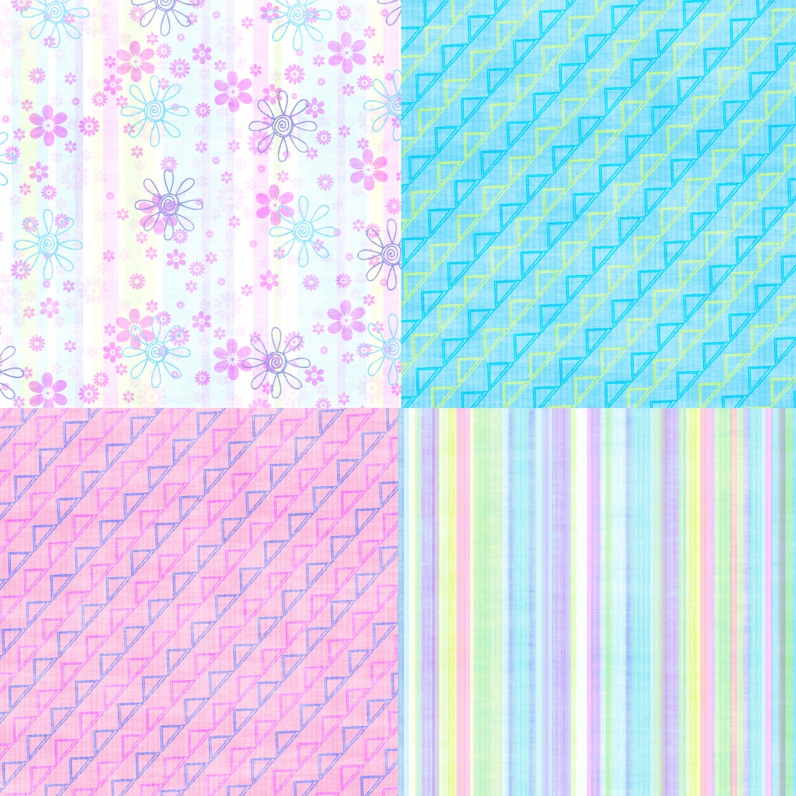 Fresh & Fun Mega Digital Paper Pack18instant DOWNLOAD - Etsy