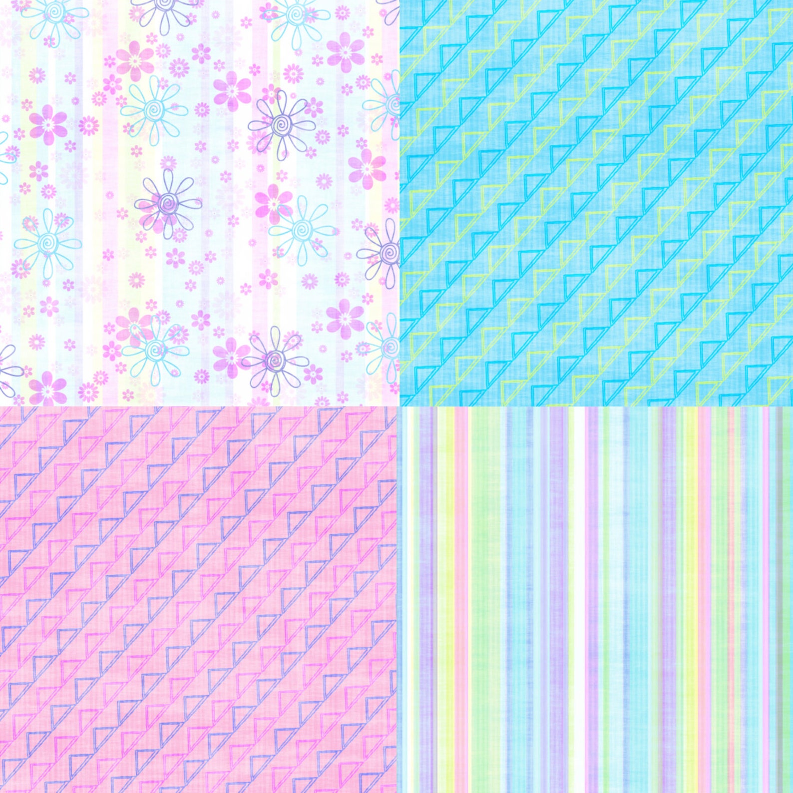 Fresh & Fun - Mega Digital Paper Pack18**instant DOWNLOAD** - Etsy