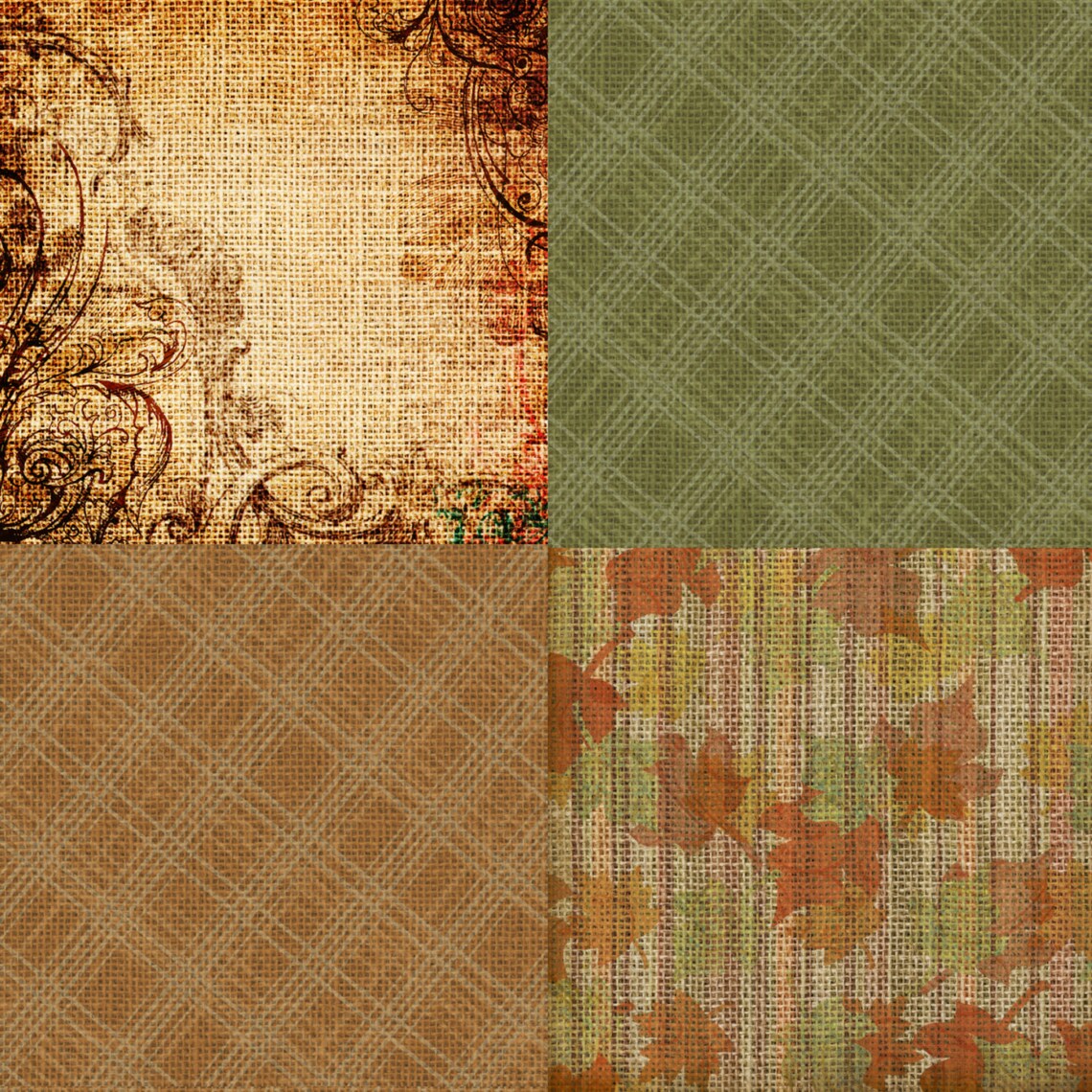Autumn Burlap 20: Mega Digital Paper Packinstant DOWNLOAD - Etsy