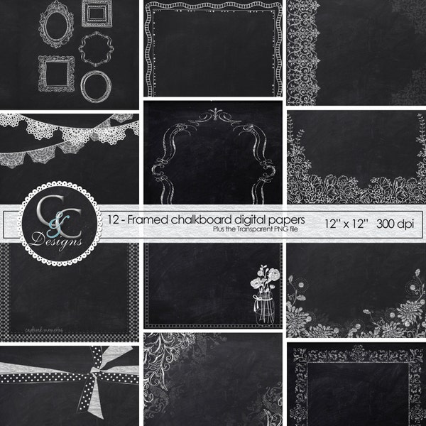 Chalkboard Pattern - Etsy