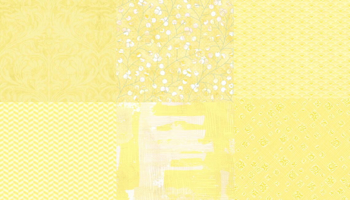 Fresh & Fun Yellow Scrapbook Digital Paper Pack 18**INSTANT DOWNLOAD ...