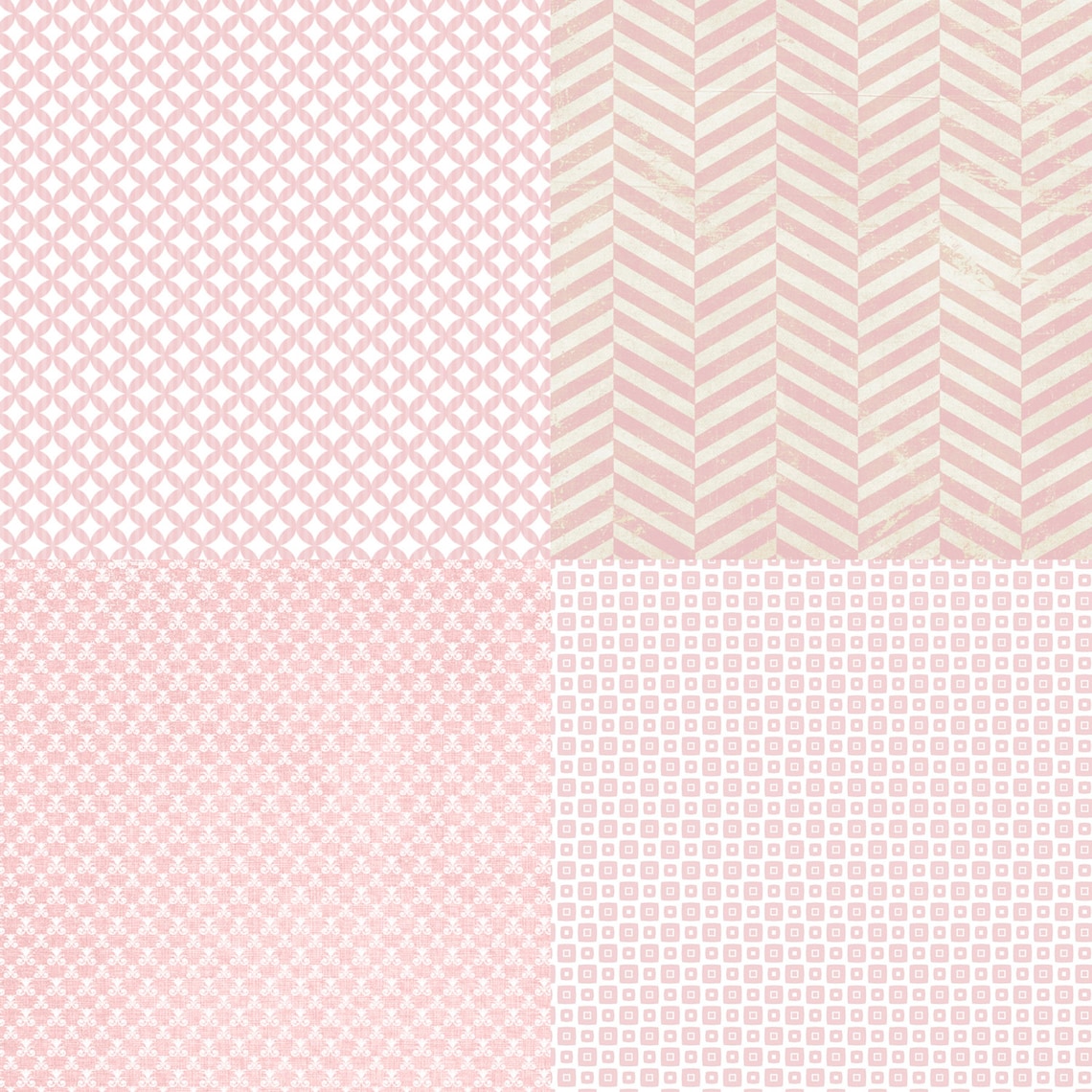 Nursery Baby Pink Digital Paper Pack Collectioninstant DOWNLOAD - Etsy