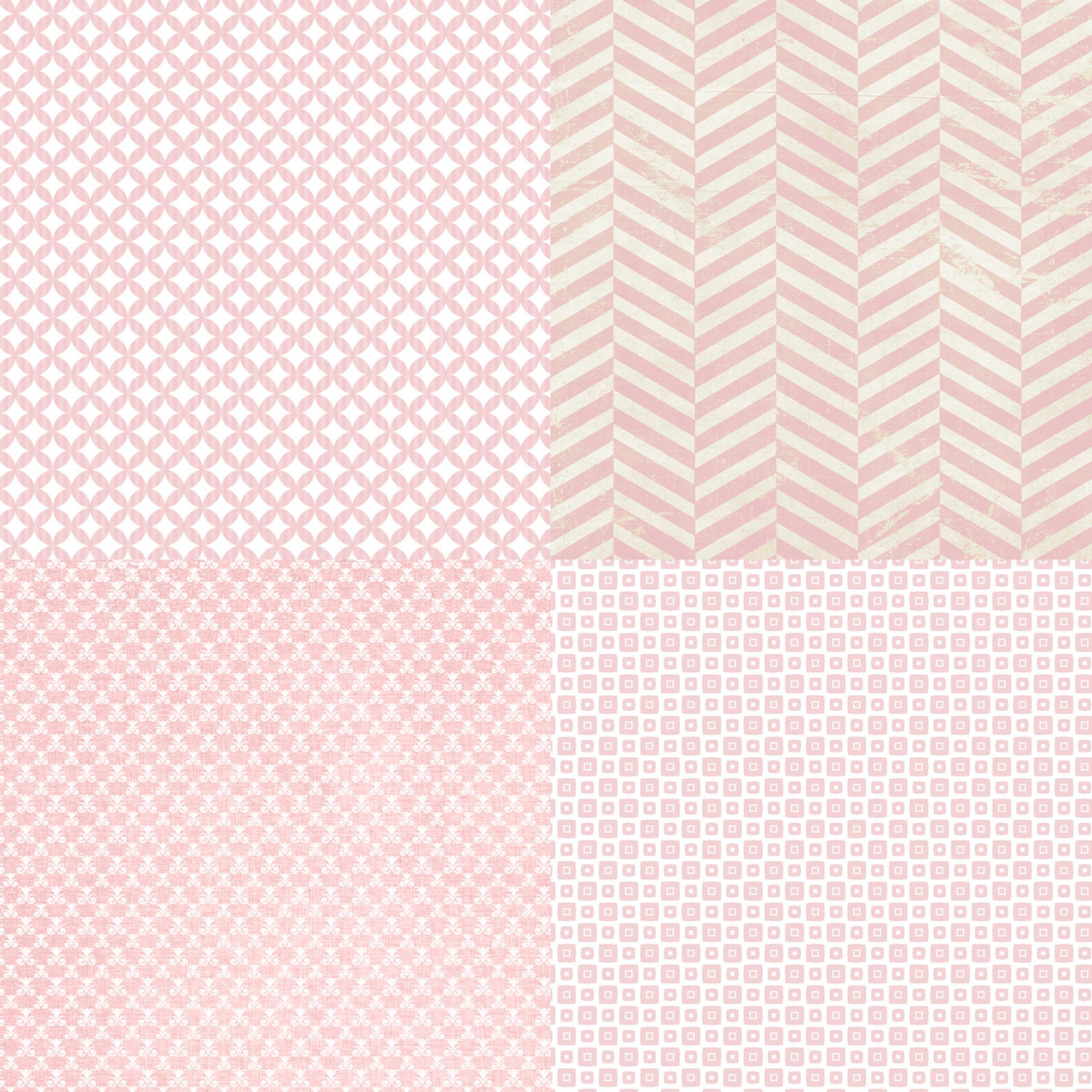 Nursery Baby Pink Digital Paper Pack Collectioninstant DOWNLOAD - Etsy