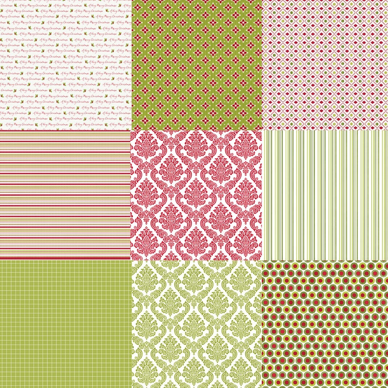 Simply Christmas: Mega Digital Paper Pack Collection******instant ...