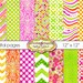 18 Digital Festive Colors 2 Paper Pack Instant Download - Etsy