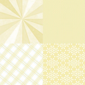 Nursery Baby Yellow Digital Paper Pack Collection***instant DOWNLOAD ...