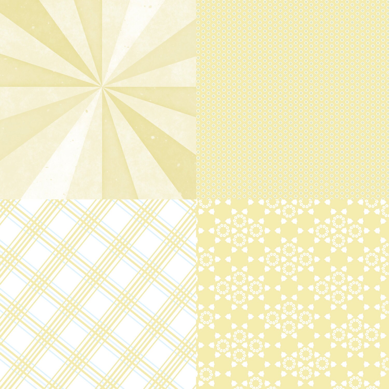 Nursery Baby Yellow Digital Paper Pack Collectioninstant DOWNLOAD - Etsy