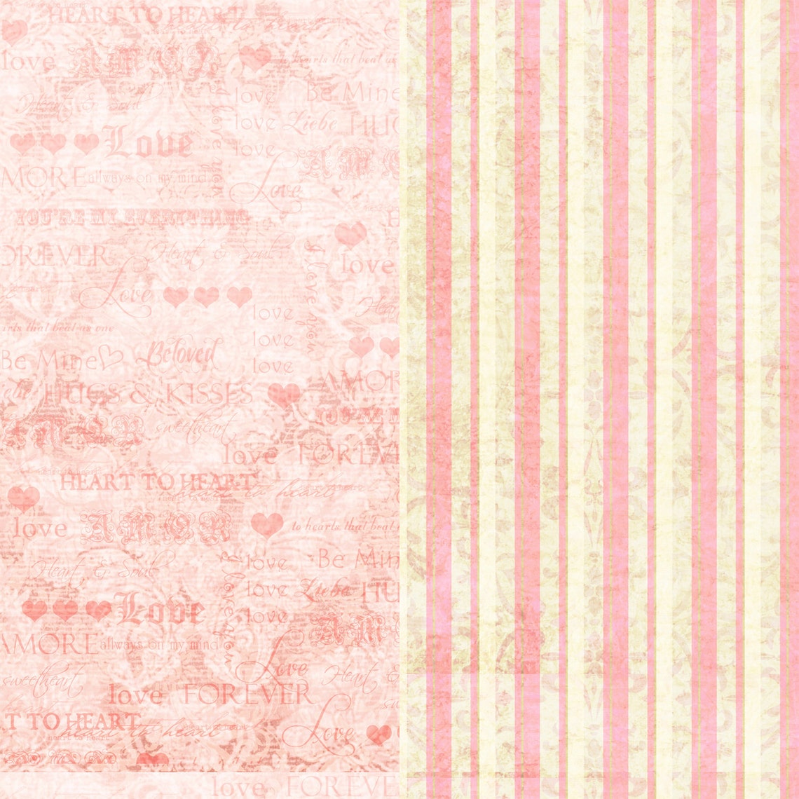 My Romance Digital Paper Pack 14 Papers Instant - Etsy