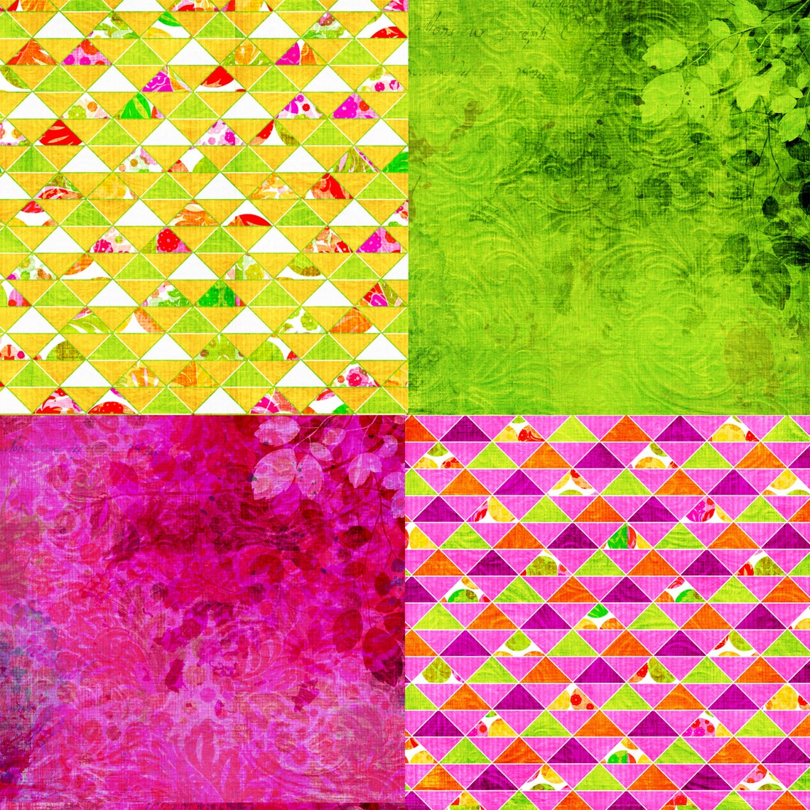 18 Digital Festive Colors Paper Pack Instant Download - Etsy