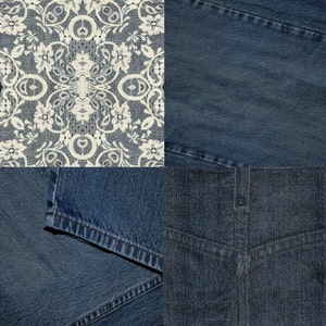 Denim & Lace Mega Digital Paper Pack18**instant DOWNLOAD** - Etsy