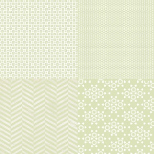 Nursery Baby Green Digital Paper Pack Collection***instant DOWNLOAD ...