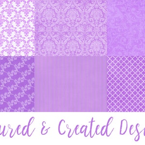18 Richly Violet Digital Paper Pack - Etsy