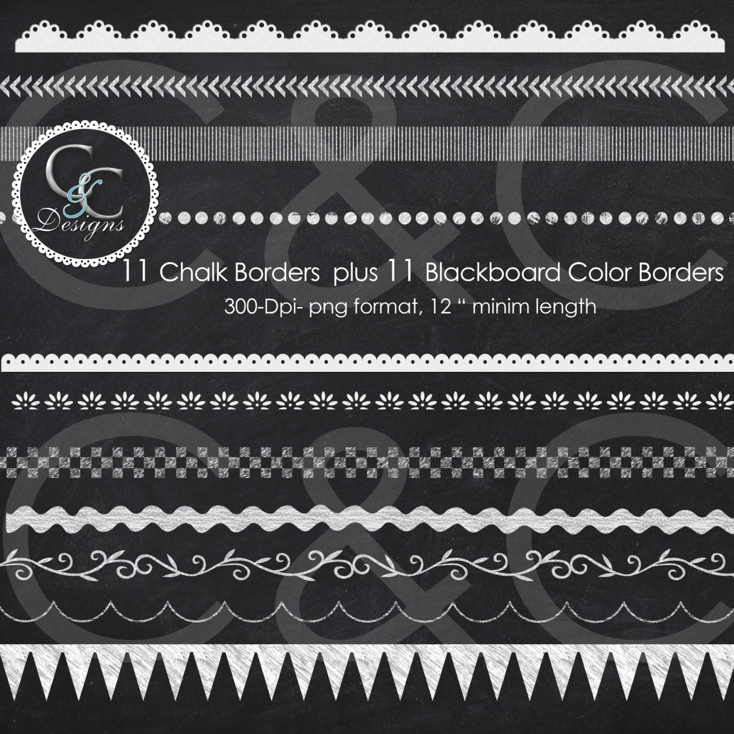 Chalkboard Border Clip Art