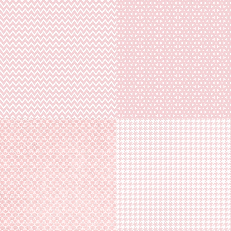 Nursery Baby Pink Digital Paper Pack Collection***instant DOWNLOAD ...