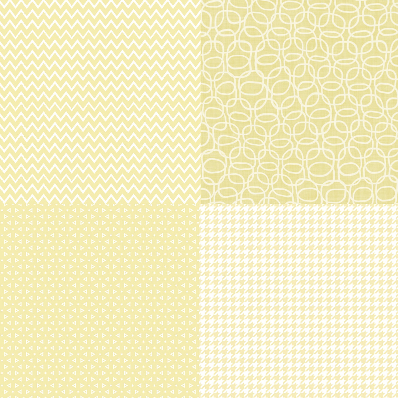 Nursery Baby Yellow Digital Paper Pack Collection***instant DOWNLOAD ...