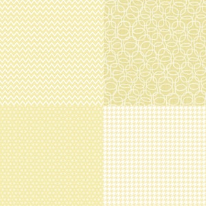 Nursery Baby Yellow Digital Paper Pack Collection***instant DOWNLOAD ...