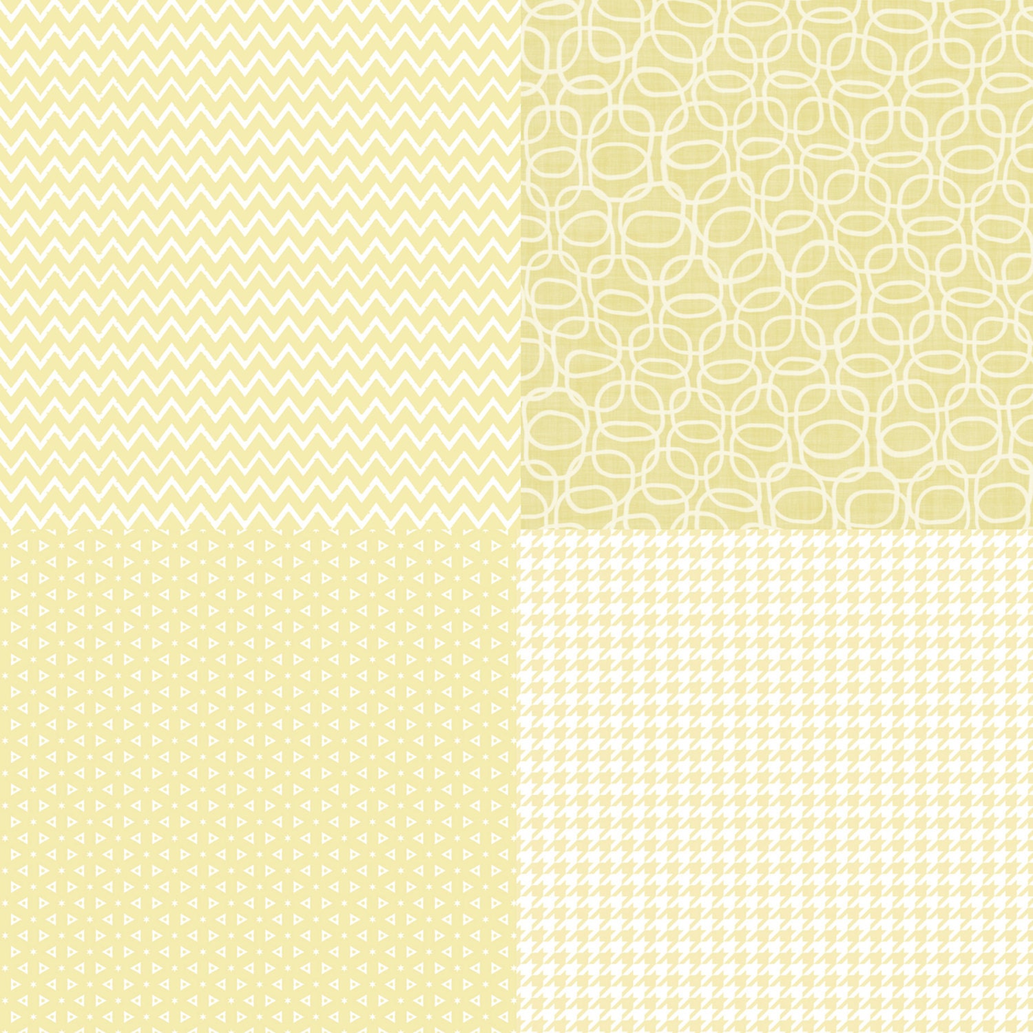 Nursery Baby Yellow Digital Paper Pack Collection***instant DOWNLOAD ...