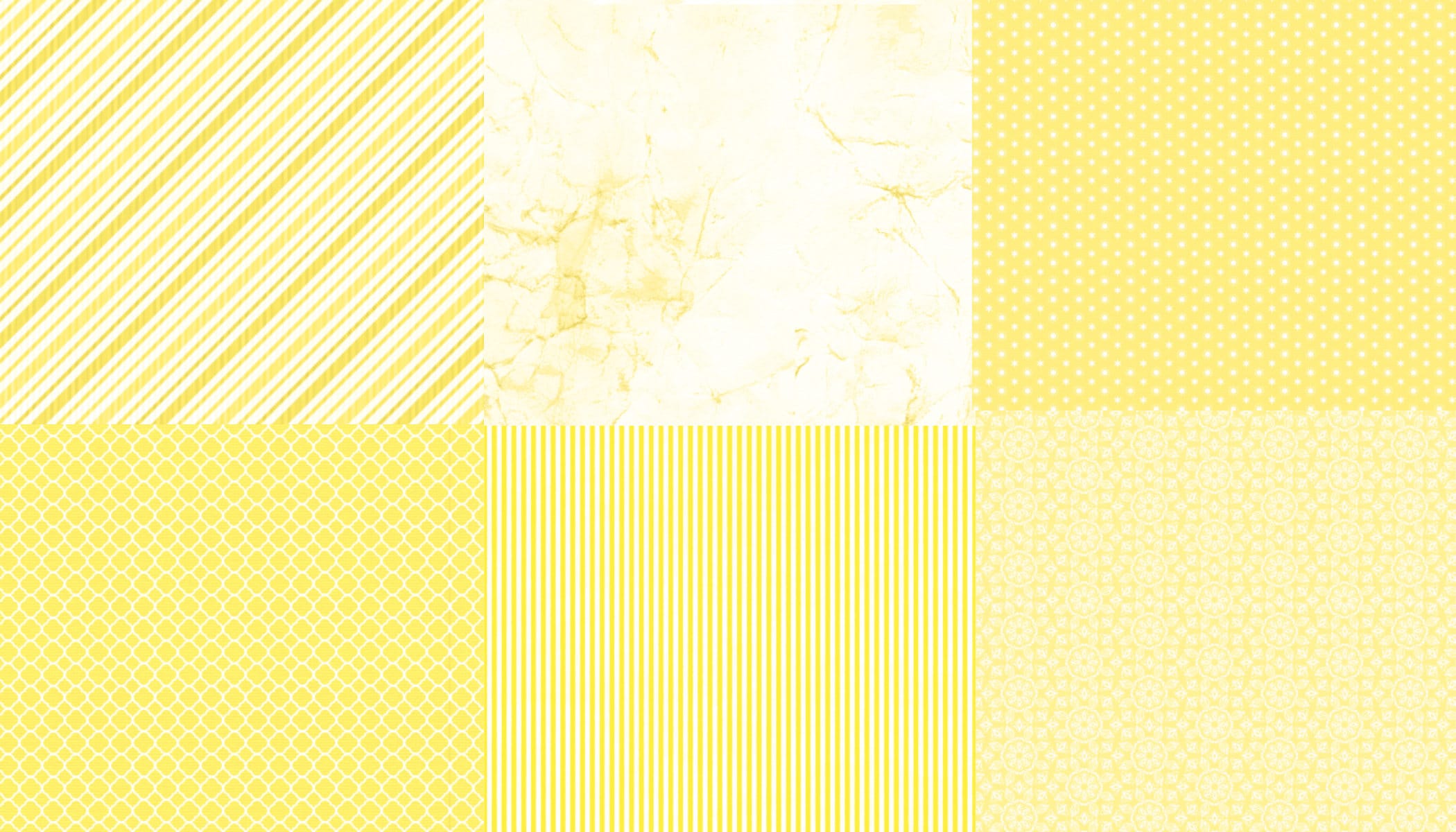 Fresh & Fun Yellow Scrapbook Digital Paper Pack 18**INSTANT DOWNLOAD ...