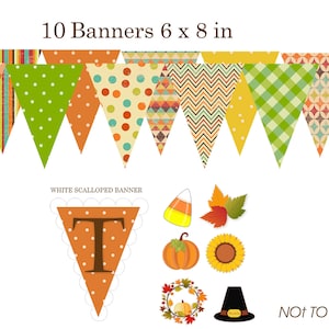 Thanksgiving & Fall DIY Printable Banner*** Instant Download ...