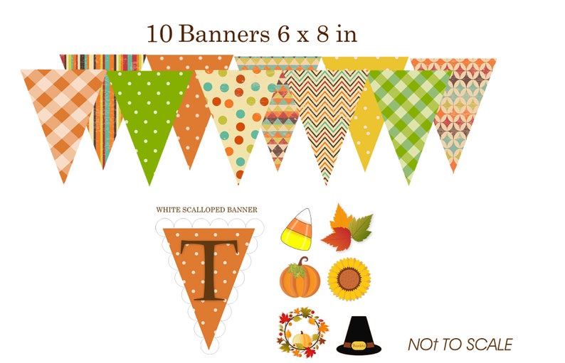 Thanksgiving & Fall DIY Printable Banner*** Instant Download ...