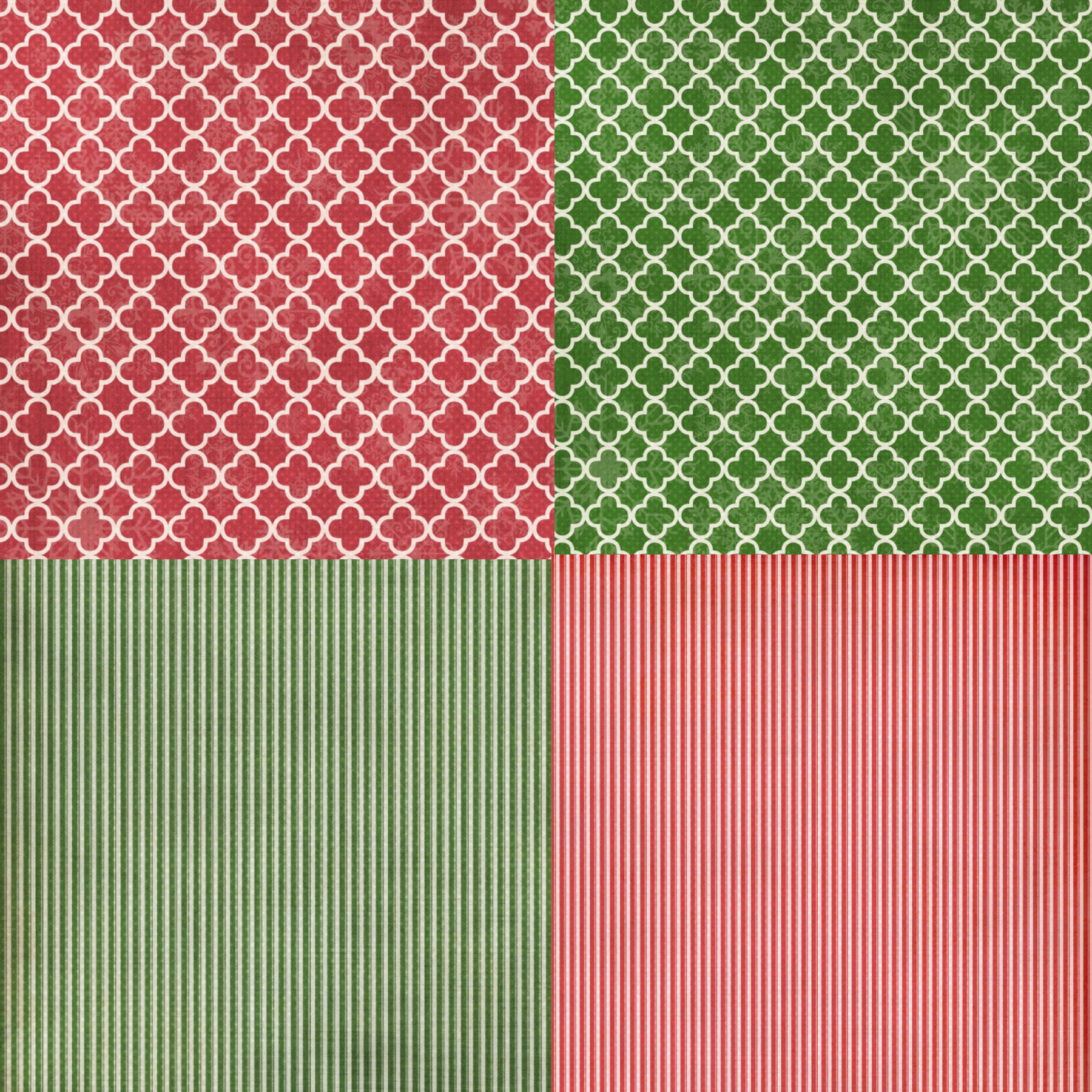 Holiday & Cheer-2 Digital Paper Pack (instant Download) - Etsy