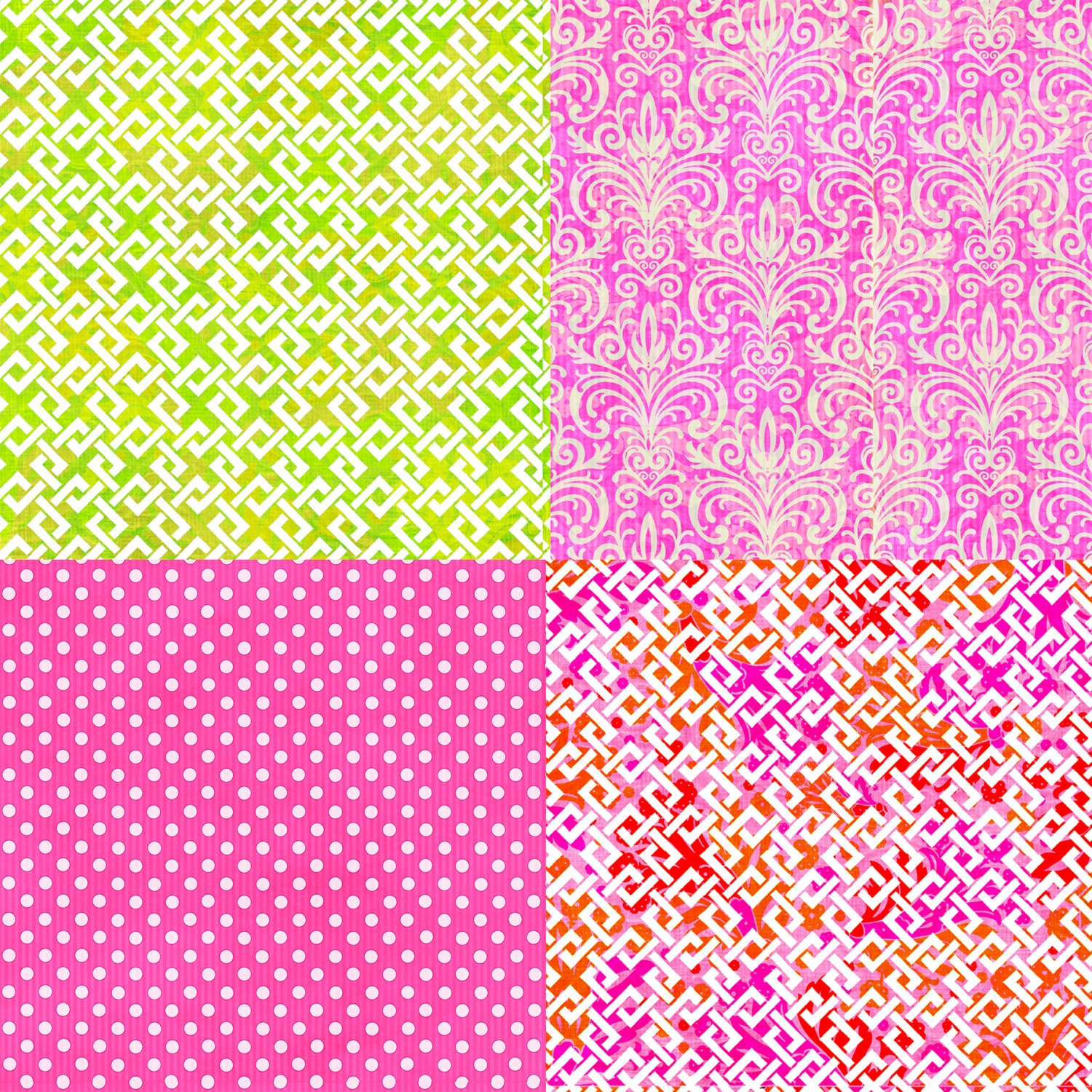 18 Digital Festive Colors 2 Paper Pack Instant Download - Etsy