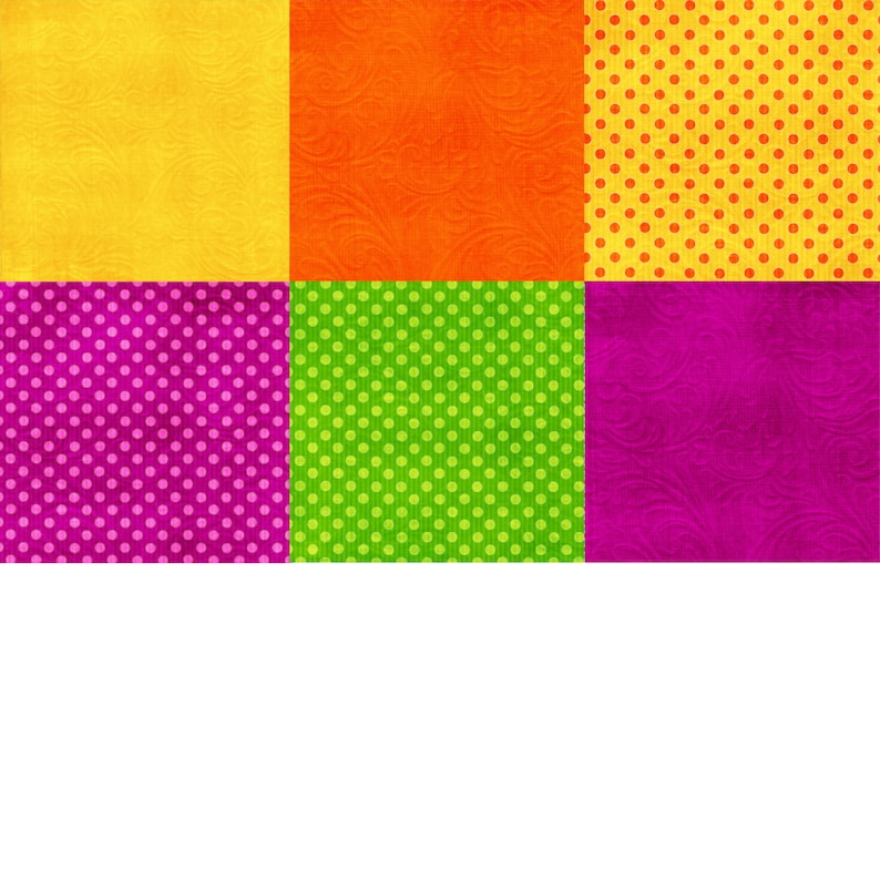 18 Digital Festive Colors Paper Pack Instant Download - Etsy