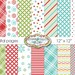 Merry-merry Christmas Digital Paper Pack******instant DOWNLOAD***** - Etsy