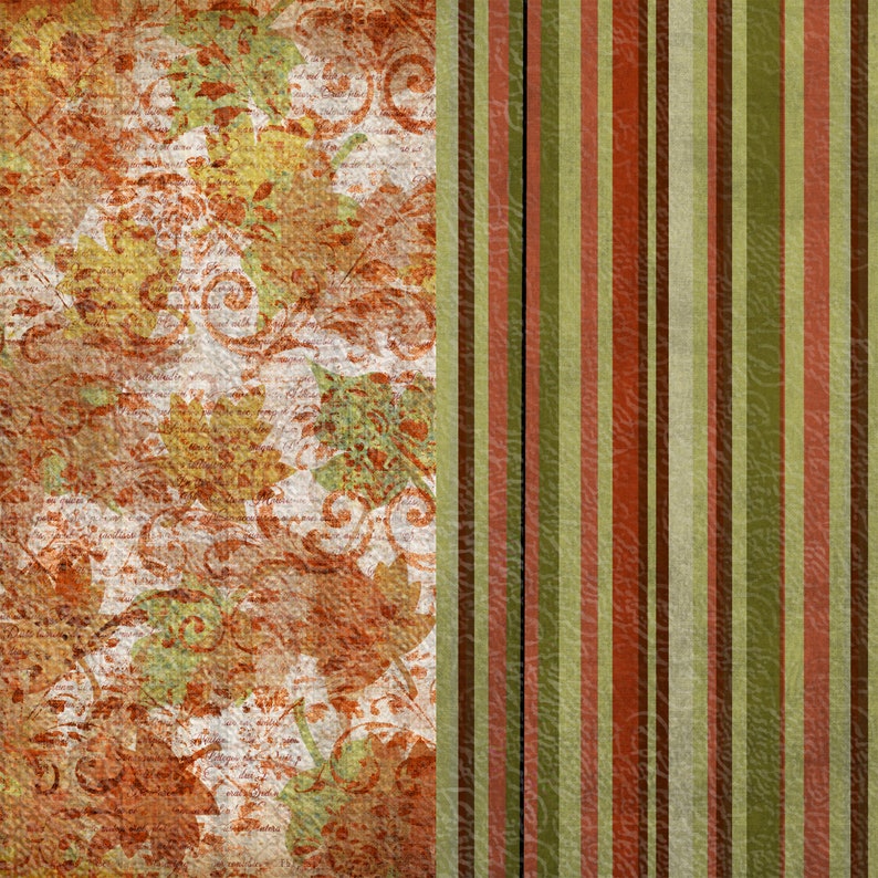 Festive Fall Digital Paper Pack ***********INSTANT DOWNLOAD ...