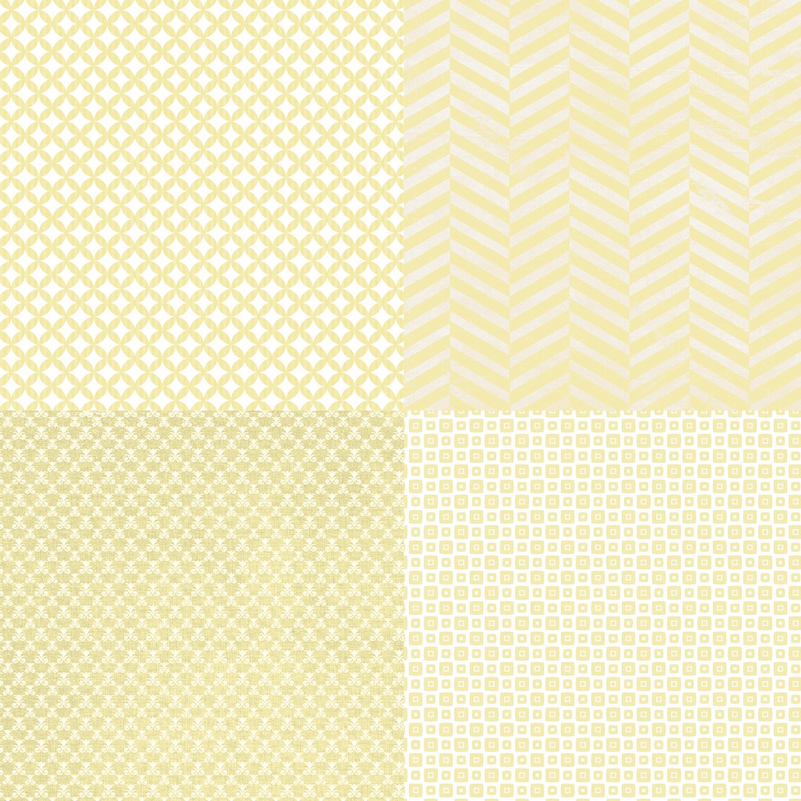 Nursery Baby Yellow Digital Paper Pack Collectioninstant DOWNLOAD - Etsy