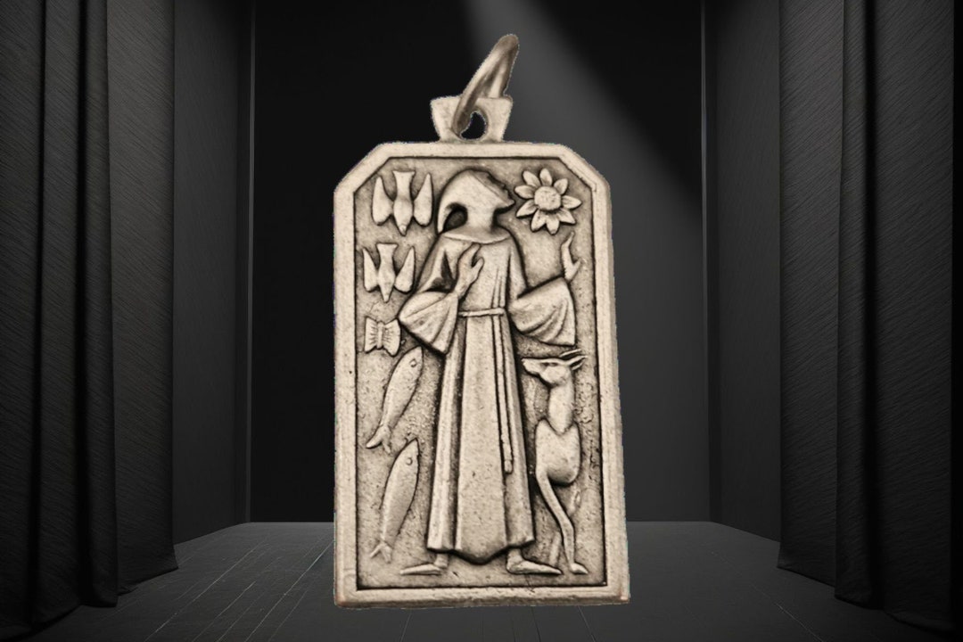 Rectangular St Francis of Assisi Medals DR-JWL-R - Etsy