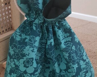 Teal Drawstring Bag | Etsy