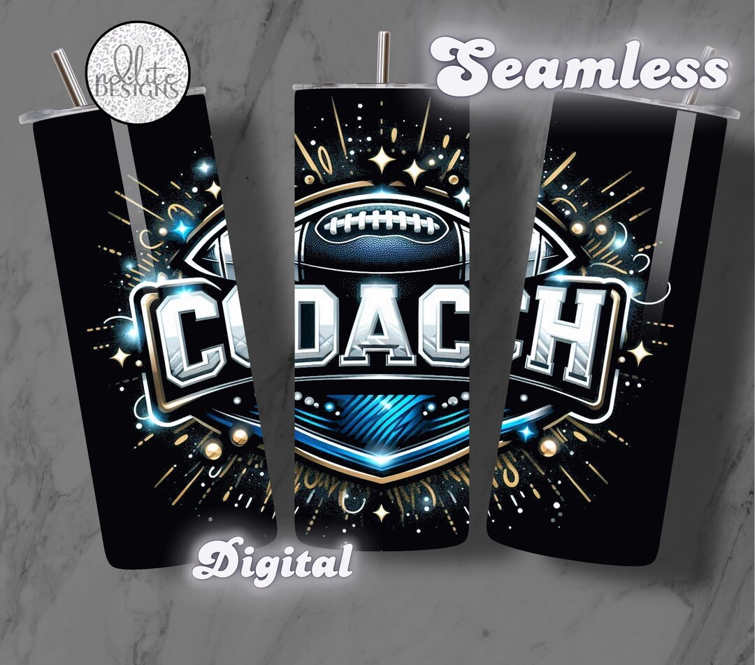 Football Coach Sports Themed Gift for Coach Sublimation 20 OZ Tumbler ...