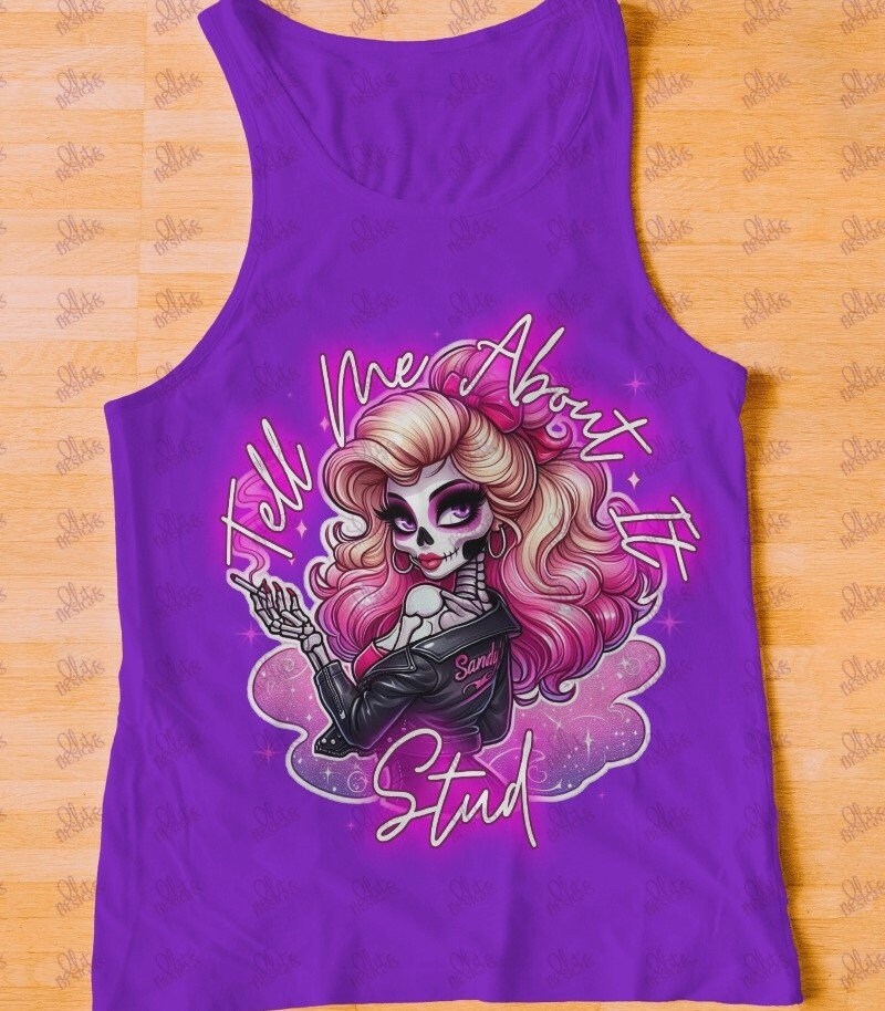 Skeleton Sandy - Tell Me About It Stud - Sublimation PNG (digital ...