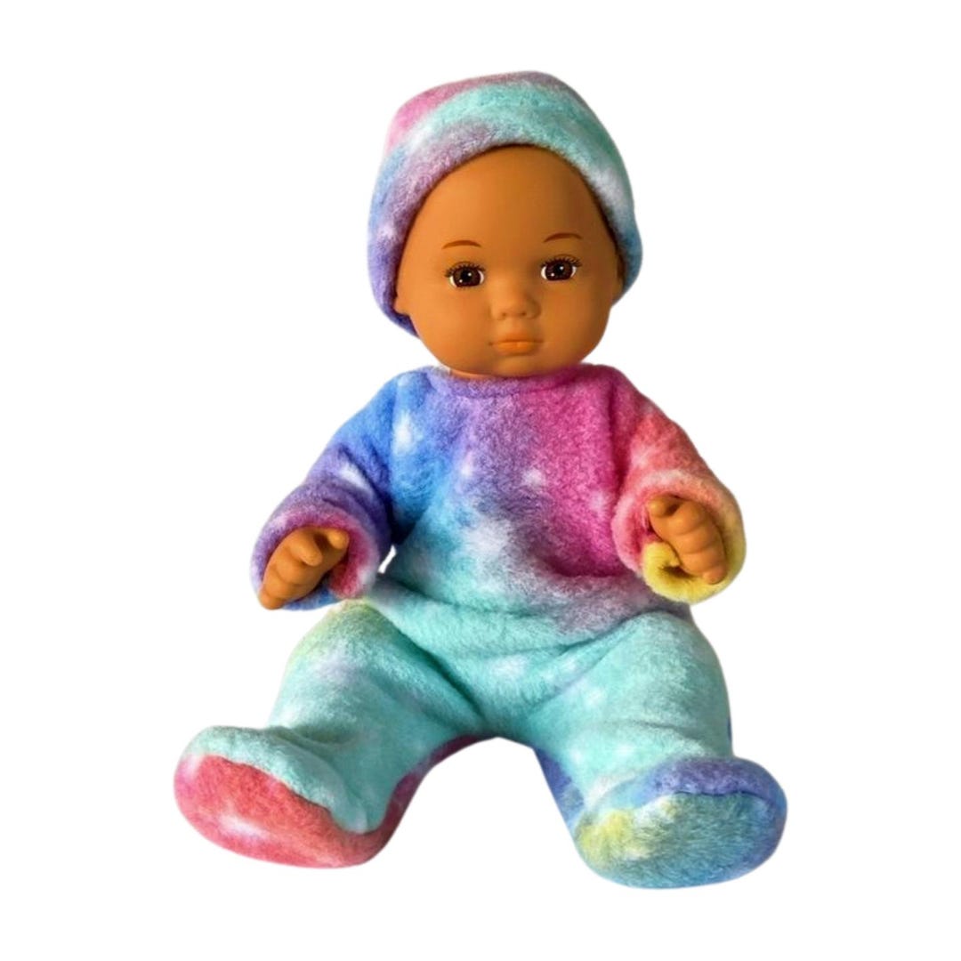 8 Inch Baby Doll Clothes - Footie Pajamas - Sleeper With Hat -handmade ...