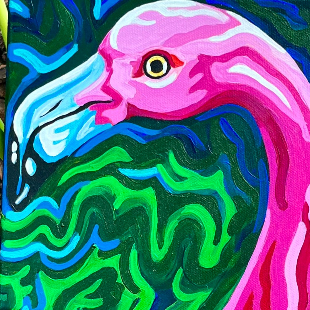 Which One is Pink Painting OOAK - Etsy