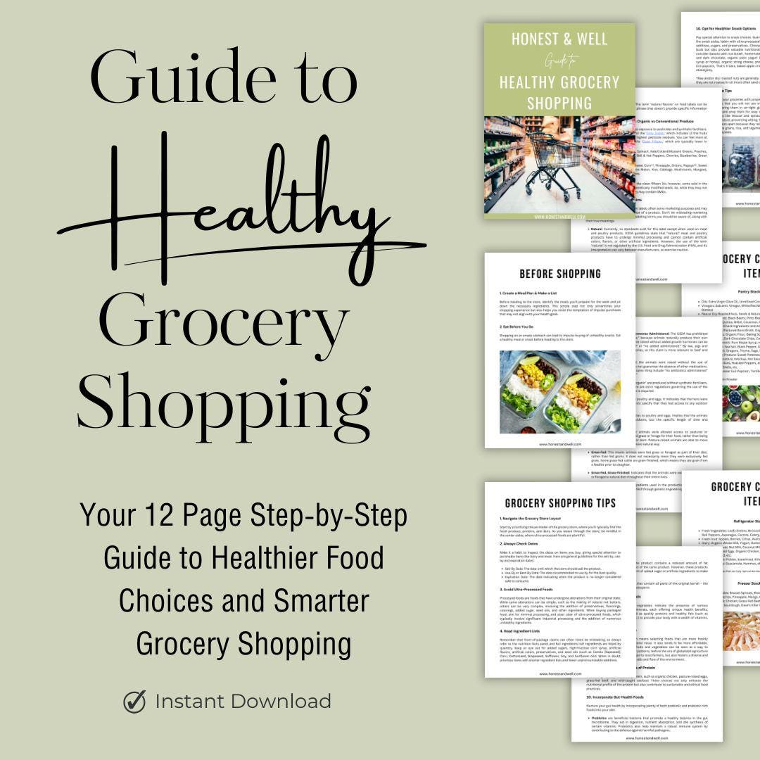 Comprehensive Guide to Healthy Grocery Shopping - Etsy