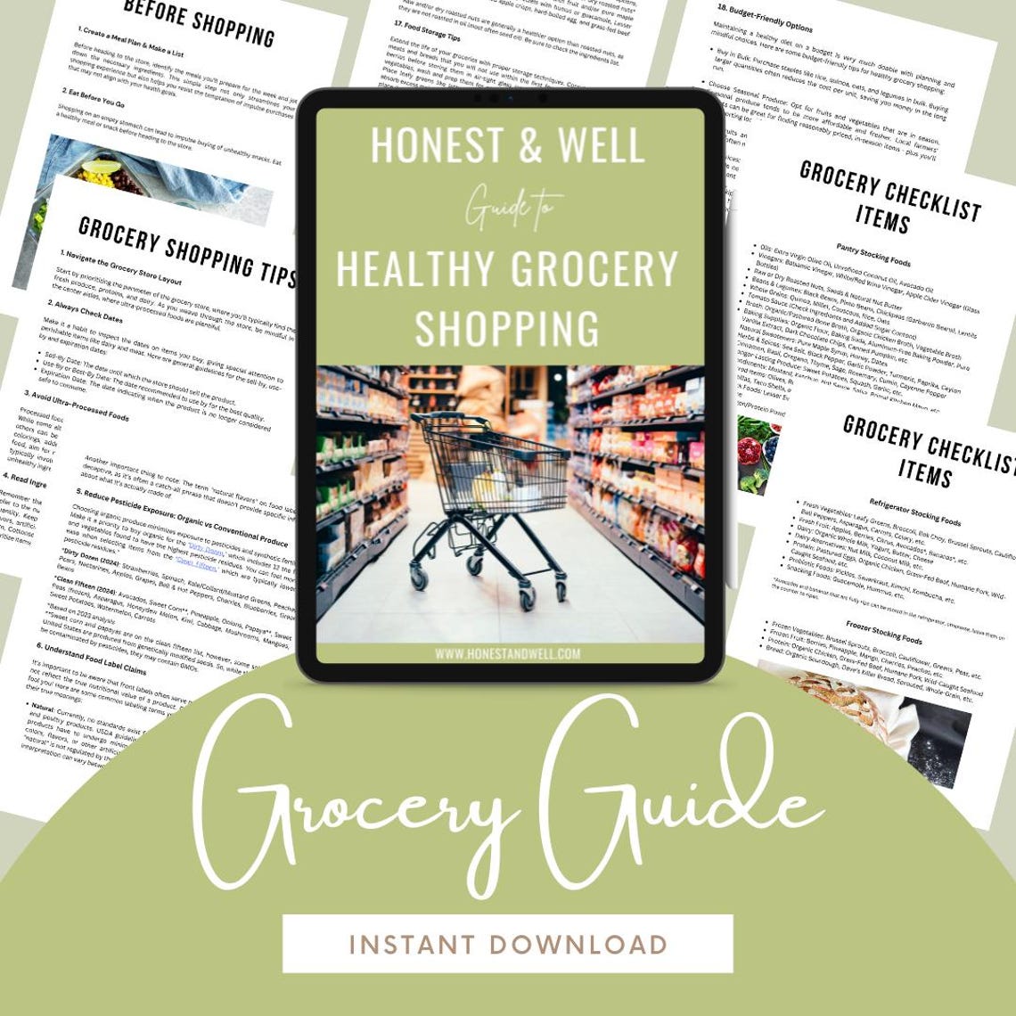 Comprehensive Guide to Healthy Grocery Shopping - Etsy