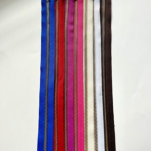14 Inch Metal Zippers, Assortment of 7 YKK Zips, or 5 Pcs in Your ...