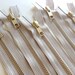 16 Inch Metal Zippers TEN Brass Zippers Natural Beige Tape - Etsy