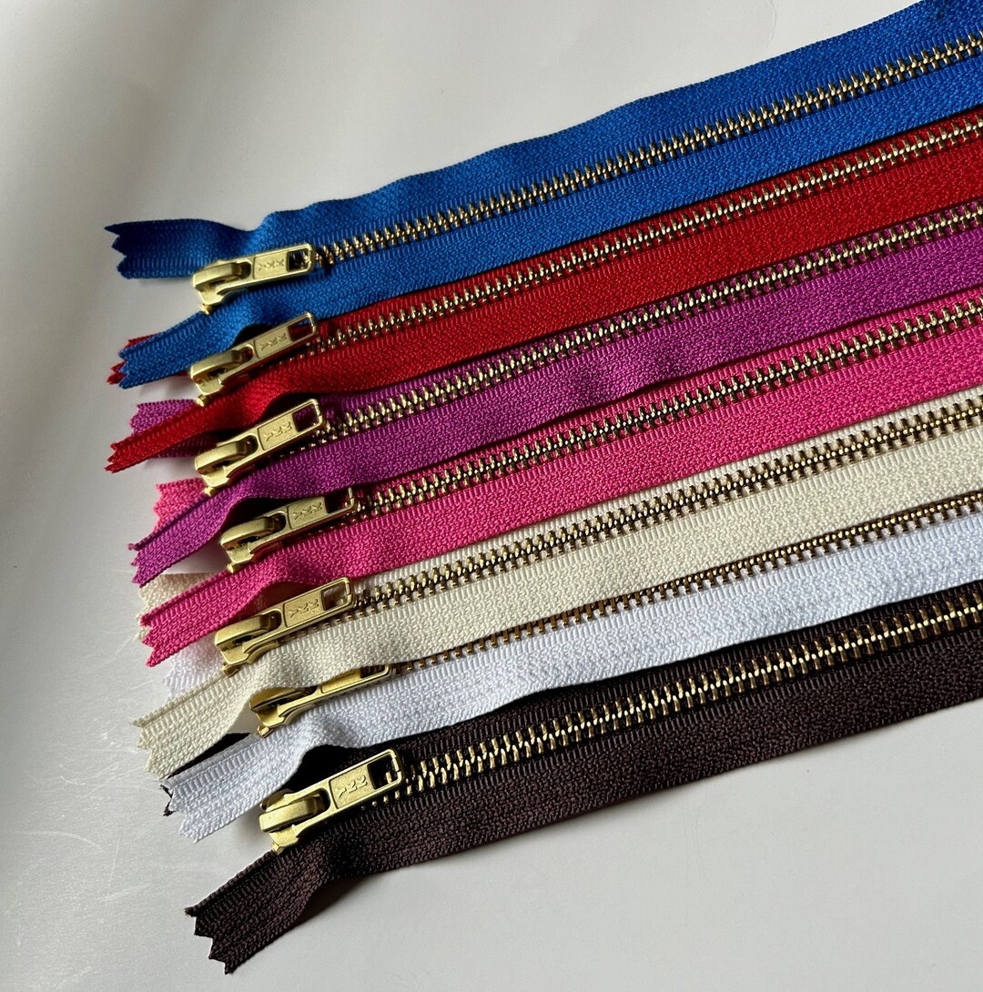 14 Inch Metal Zippers, Assortment of 7 YKK Zips, or 5 Pcs in Your ...