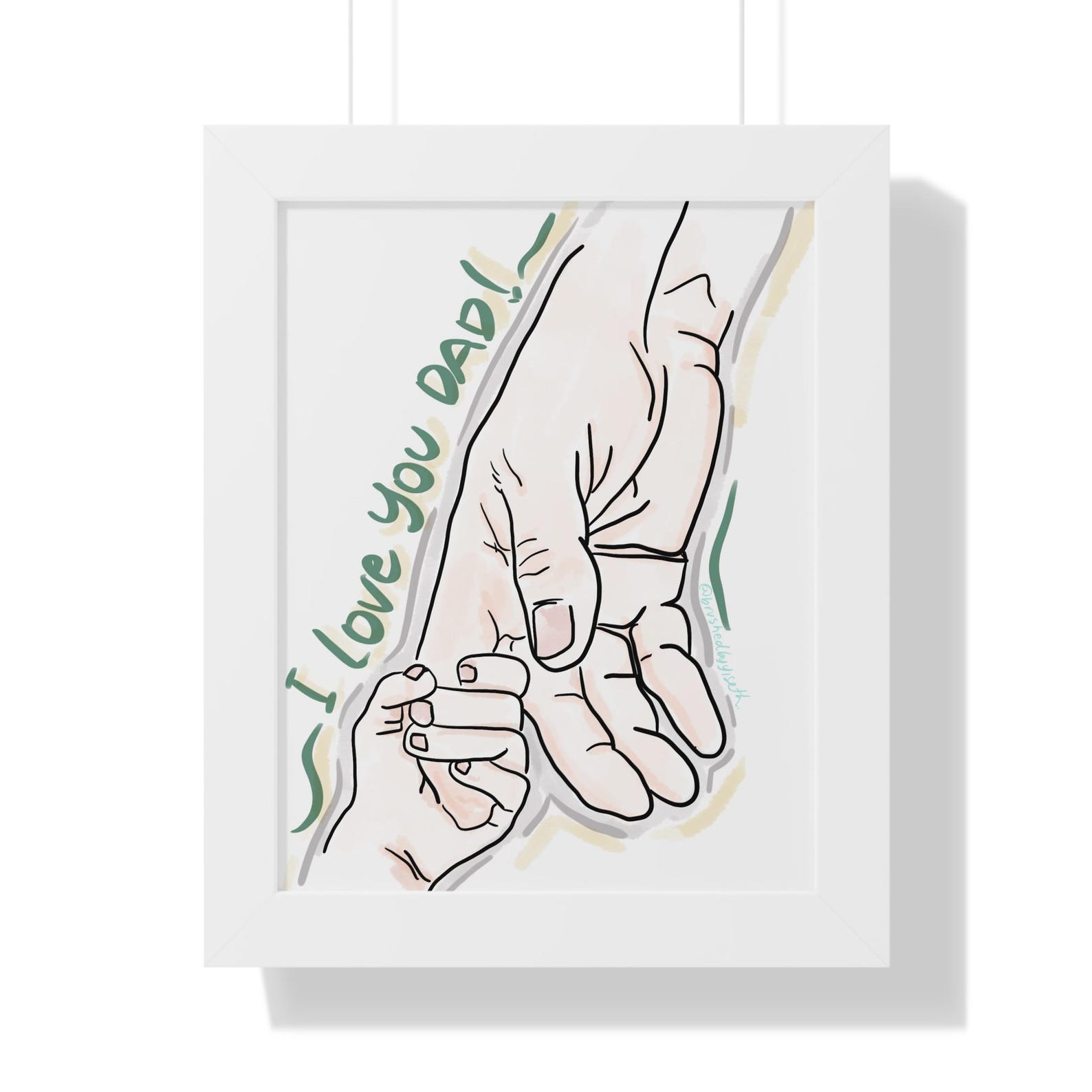 All About My Dad Framed Vertical Poster - Perfect Gift for Father's Day ...