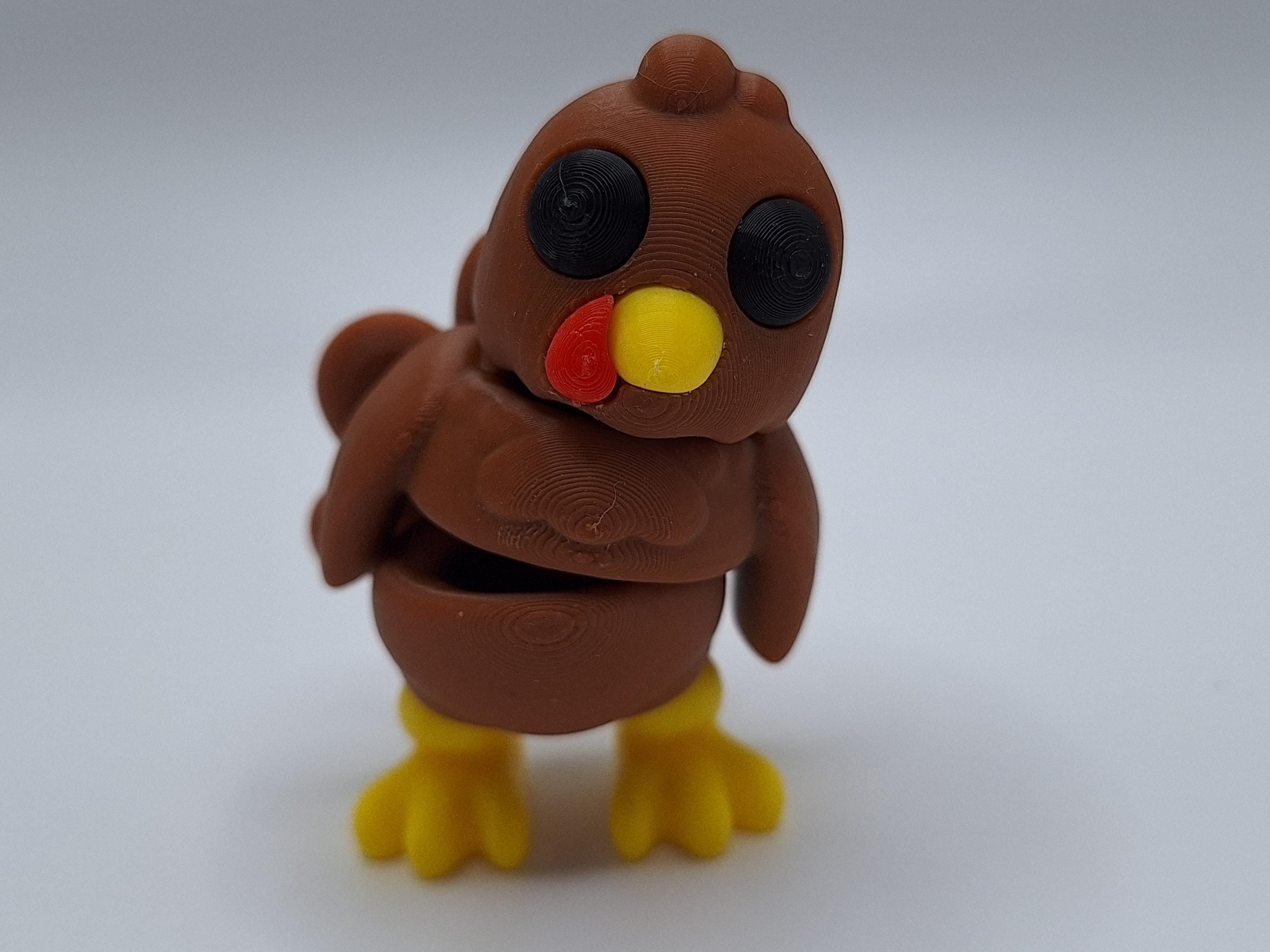 Articulated Tiny Turkey, Fidget Toy, Sensory Toy, Flexible Toy ...