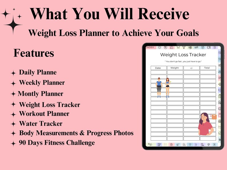 Weight Loss Tracker | Meal Planner | Habit Tracker | Digital Workout ...