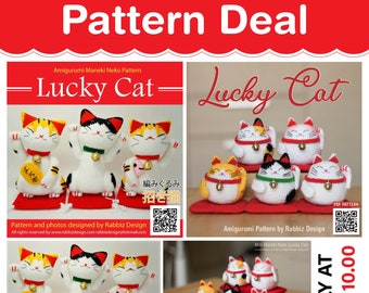 PDF Pattern Mini Lucky Cat Pattern - Etsy