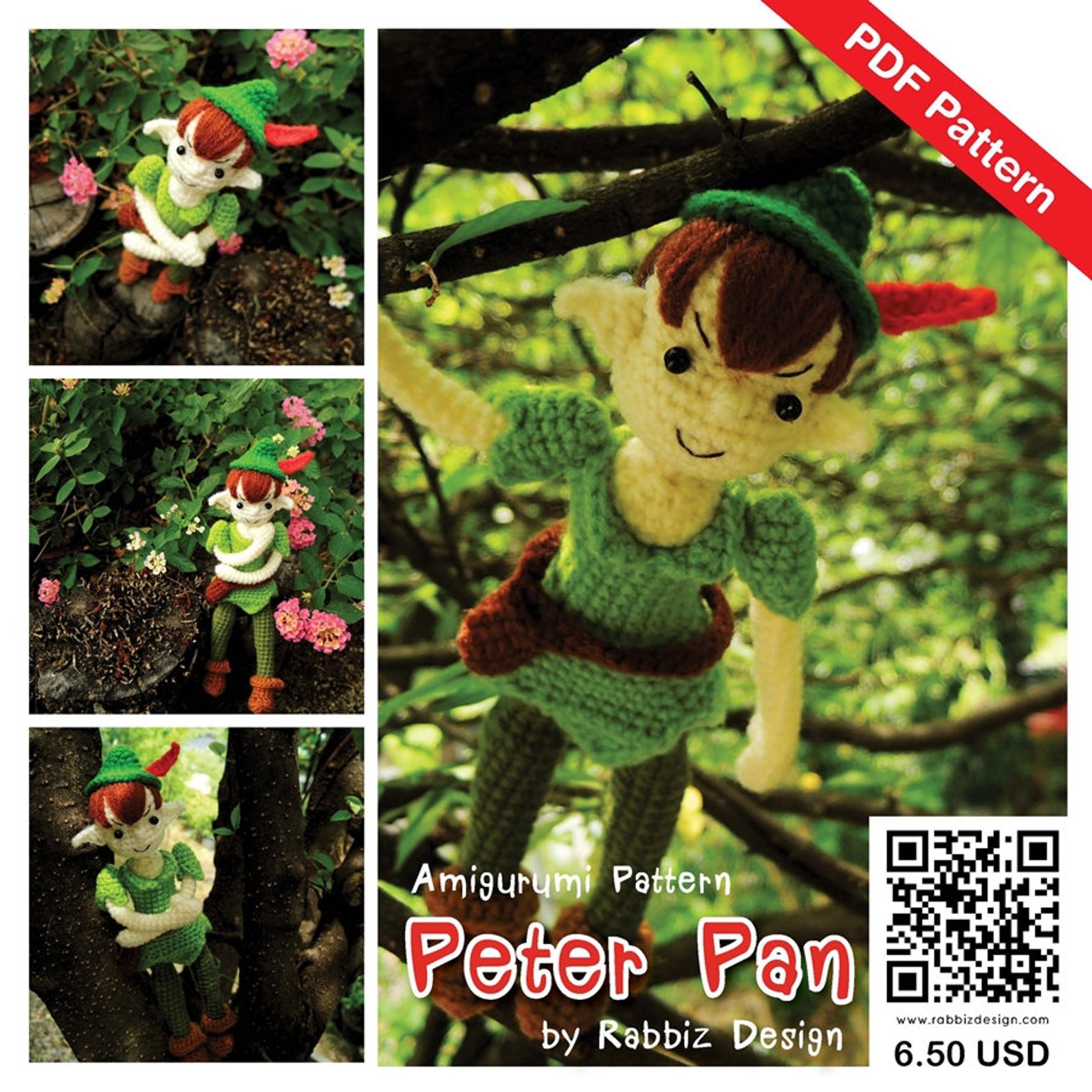 PDF Pattern Peter Pan - Etsy